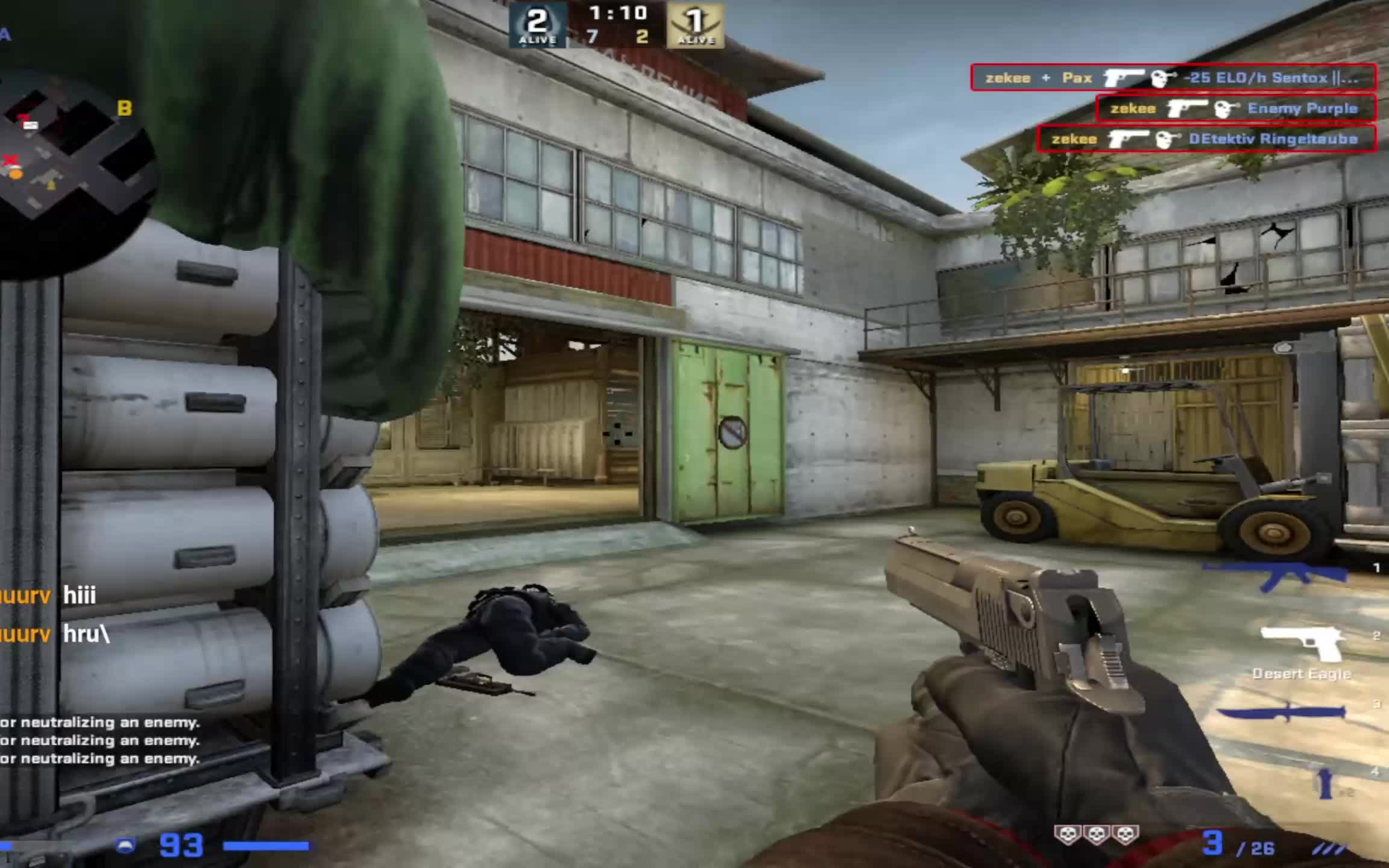【CSGO】Zekee展示会被封禁的机械瞄准