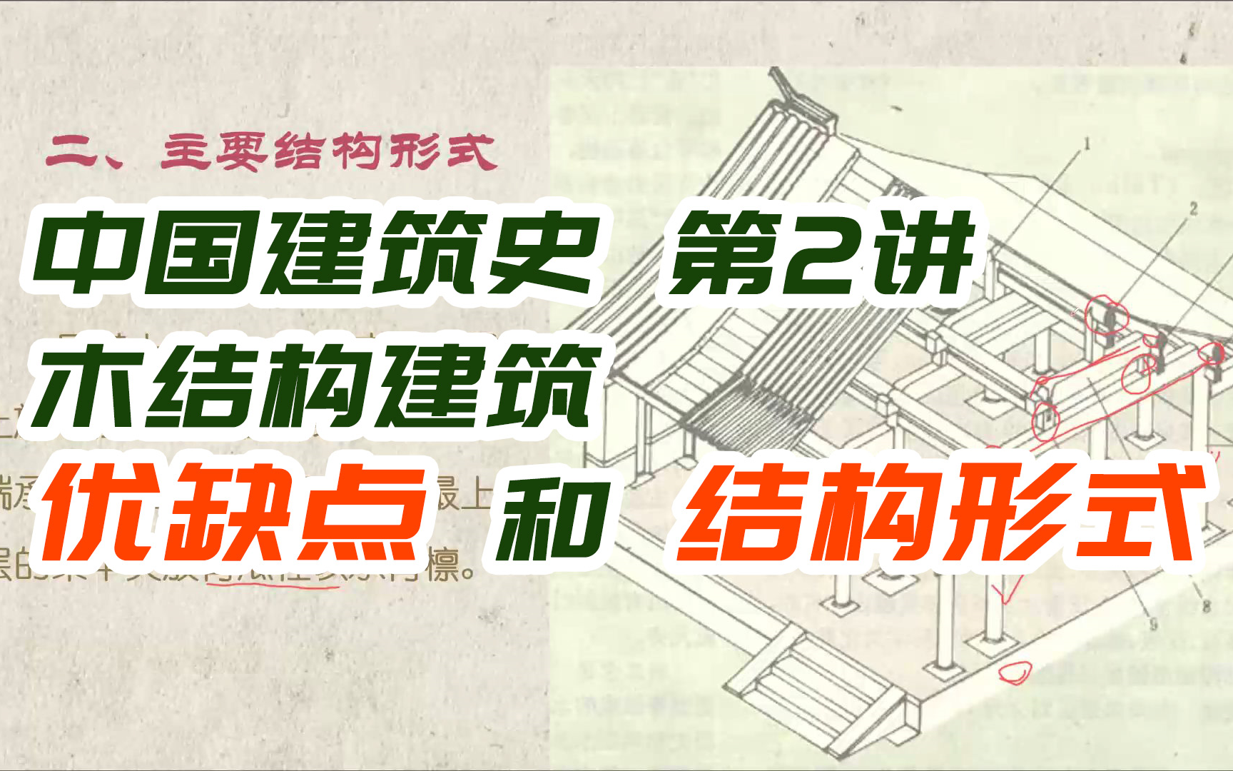 中国古代木结构建筑——优缺点 / 结构形式【中国建筑史第02讲】