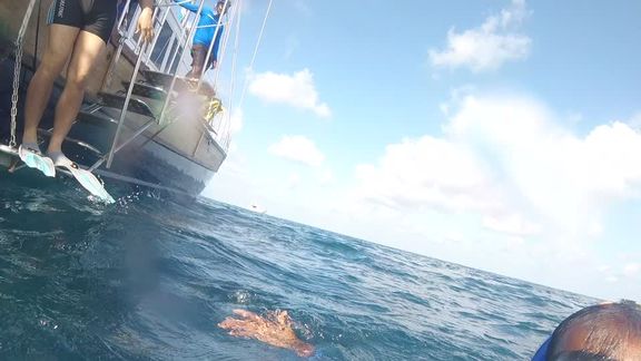 试下我的gopro 水下录影效果