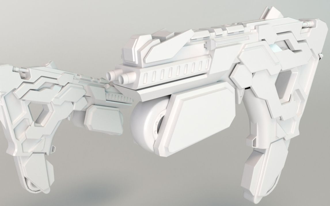 【Maya 建模】游戏枪械模型制作,超详细的枪械模型案例讲解教程!