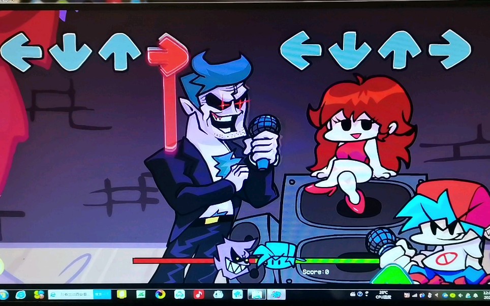 当一个玩手机fnf的人去玩电脑fnf会怎么样