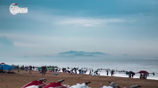 海面突现绵延群山!秦皇岛昌黎海边惊现海市蜃楼
