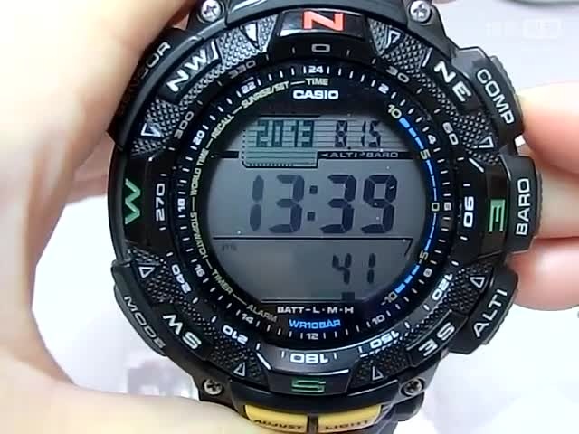 CASIO手表PRG-240(3246)时间及日期的设定