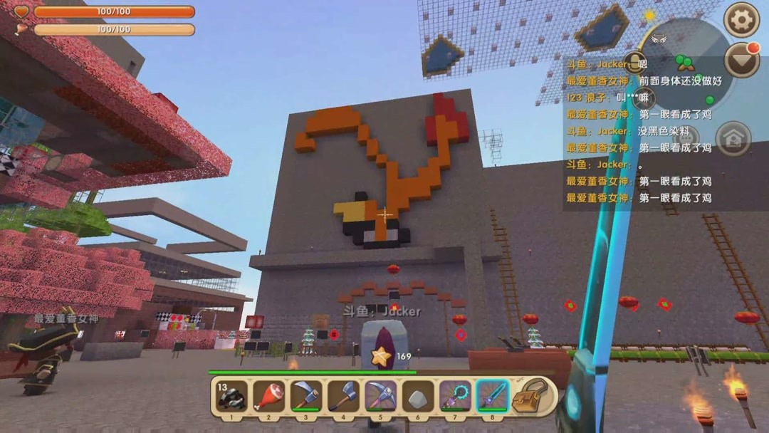 迷你世界:又一标志性建筑,猜猜它的全貌会是是什么样子