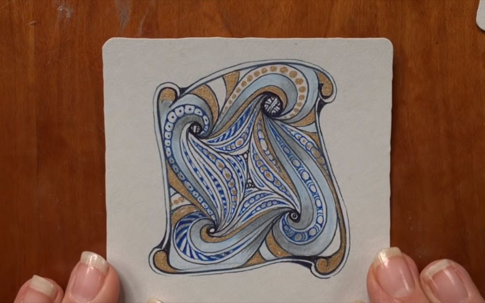 禅绕画官方教学项目(No. 07 Day8) - 12 Days of Zentangle