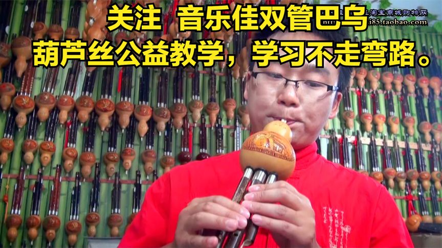 月光下的凤尾竹 葫芦丝教学 识谱技巧练习前句滑音运用