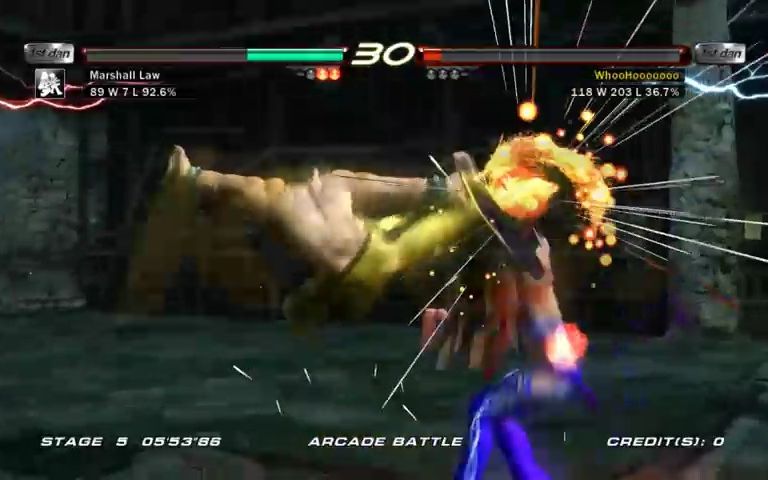 铁拳6LAW试玩,PS3模拟器运行经典街机游戏