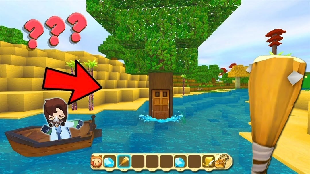 迷你世界奇幻大冒险:暗河下竟藏有这么复古的豪宅!建古代房子!