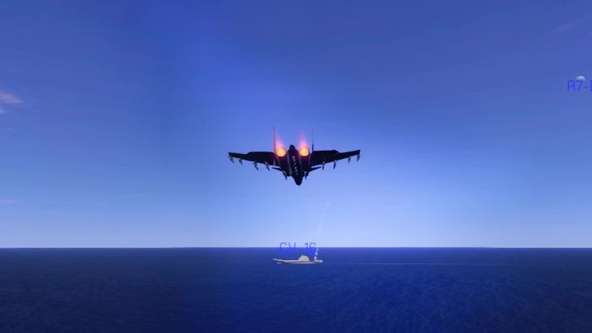 真正的战斗机飞行员是不需要遵守规矩的!#模拟飞行#小c的双发