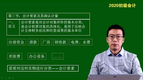 2020初级会计实务第一章第三节