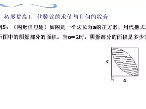 代数式的值、单项式