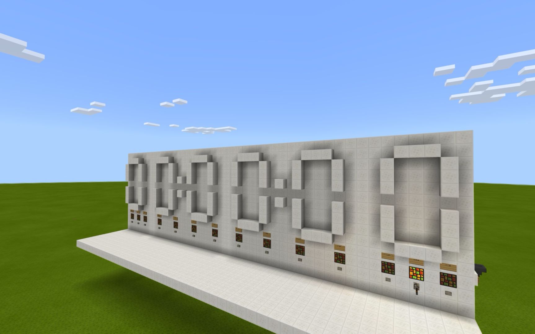 我的世界基岩版-24小时精准时钟