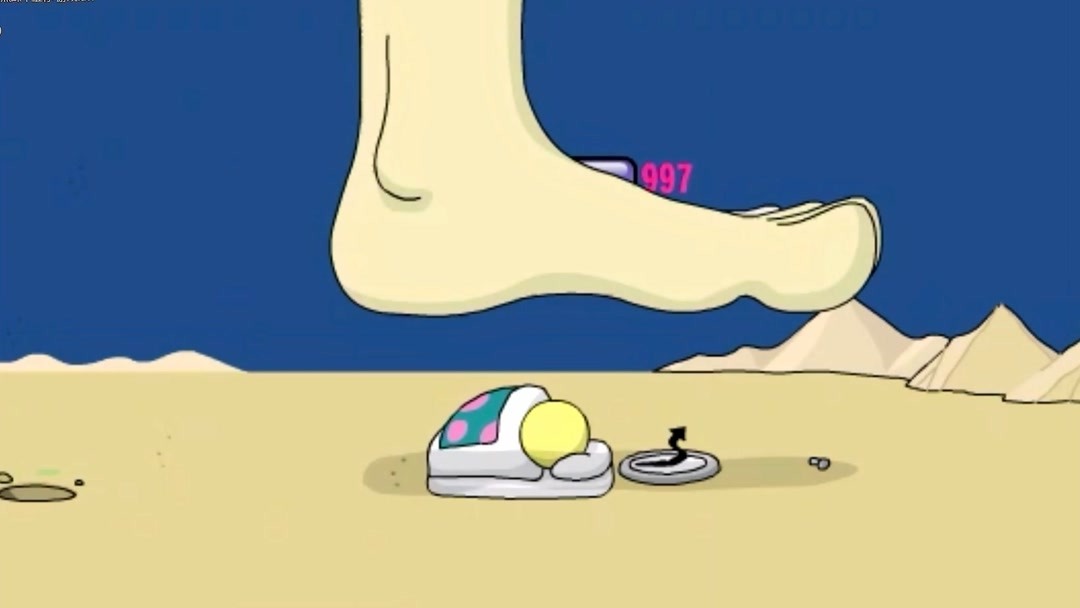 方块模拟器:这么大的臭脚丫子居然踩不醒你 游戏