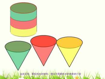 《圆锥的体积公式推导》微课