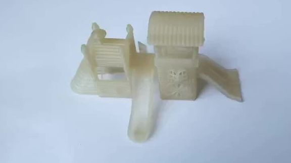 #郑州大森林模型,小火车滑滑梯模型制作步骤