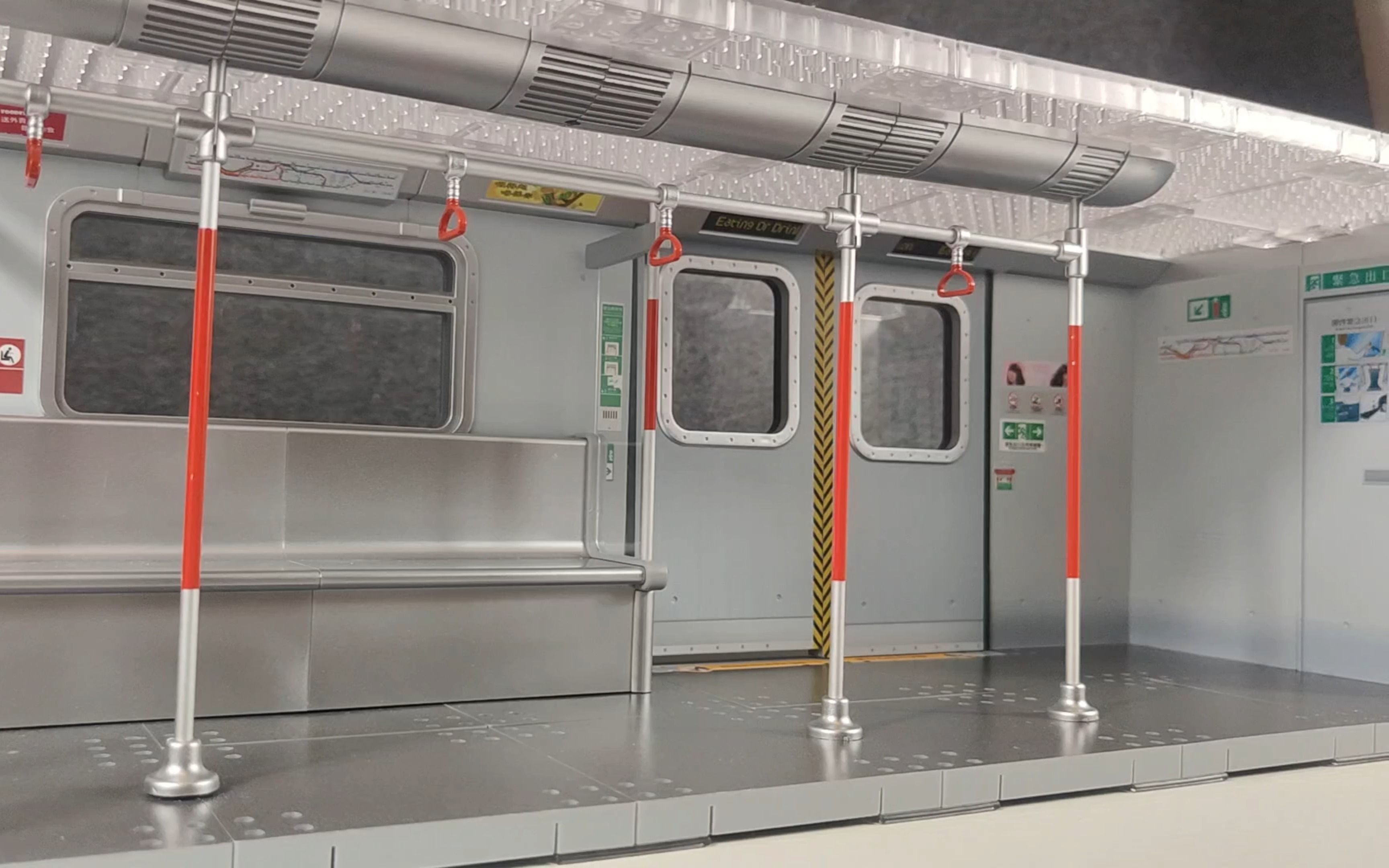 Fext Hobby 1/12 地铁场景模型 3D仿真微缩地下铁