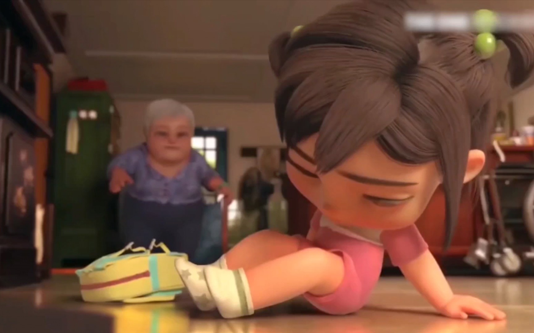 温情动画:女孩摔倒,奶奶在一旁却无动于衷,看完结局太心酸!