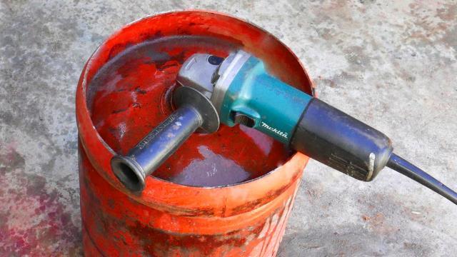 角磨机还能这样玩,看了牛人的操作,真是给我好好上了一课