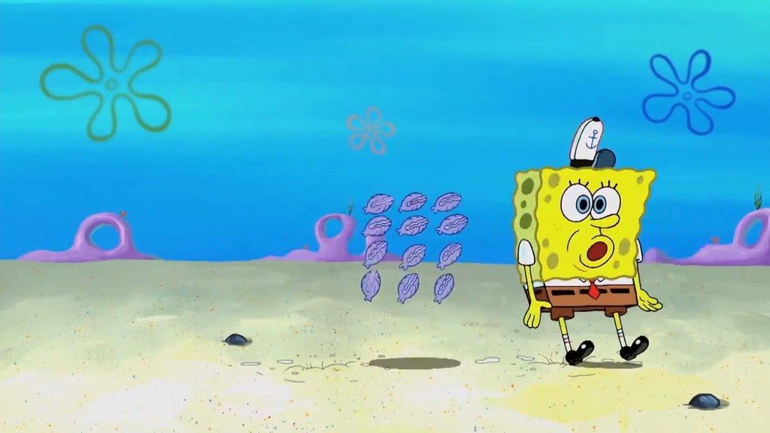 海绵宝宝之爱模仿海绵宝宝的小贝壳
