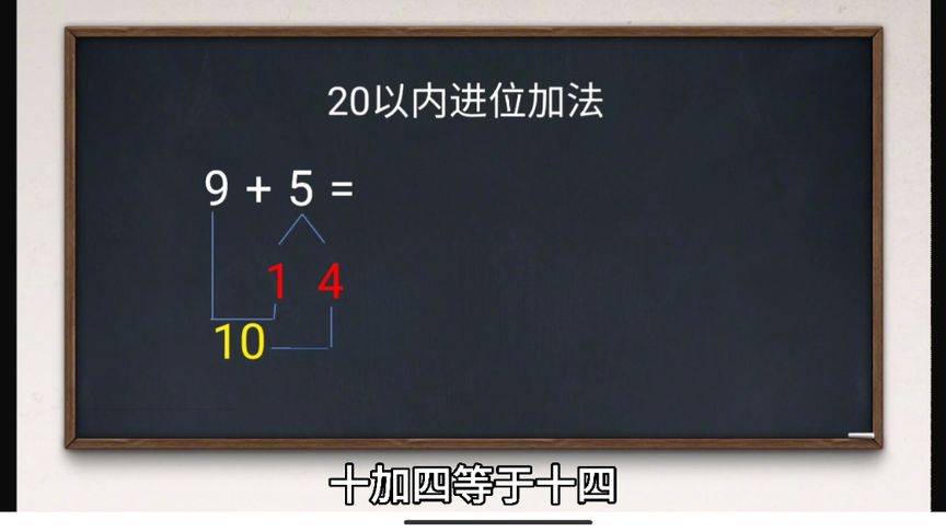 小学数学计算贵在方法,20以内进位加法,让小朋友爱上数学