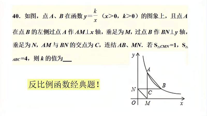 九年级数学,反比例函数的好题,看看中考怎么考,来试试这个题!