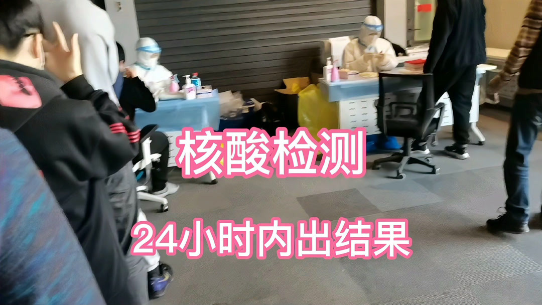 离京前公司组织免费核酸检测,24小时内出检测结果