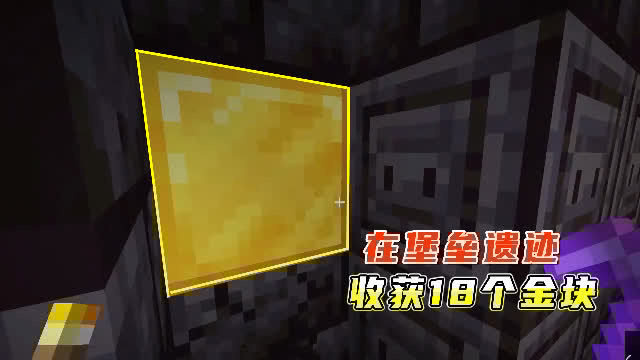 我的世界联机415:堡垒遗迹收获18个金块,完成战猪成就
