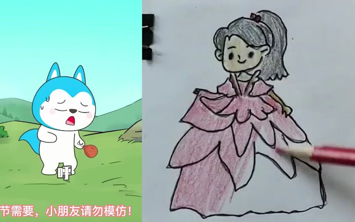 看动画学画画:如何画可爱的布丁咪,边看边学,快乐成长!