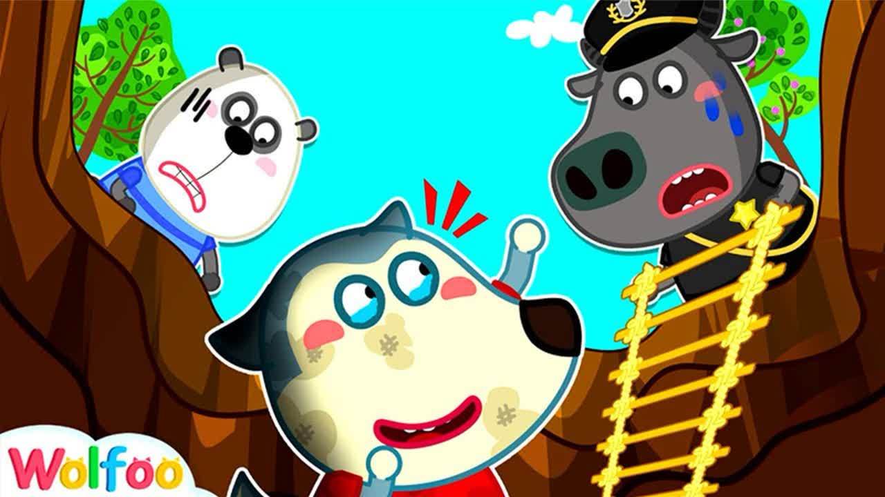 沃尔夫动漫解说:校车上的安全事项小朋友们都清楚?小狼是怎么做