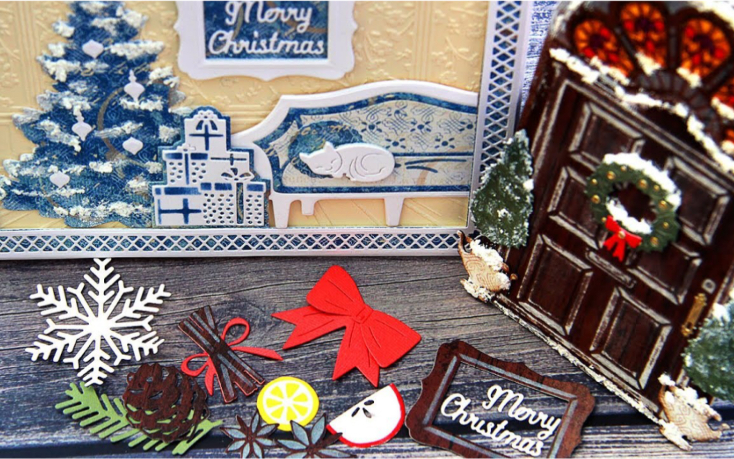 【产品】Paper Discovery 圣诞新品刀模印章介绍成品展示|...