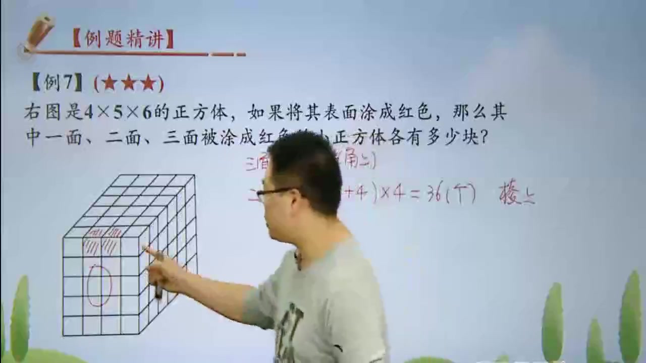 小学五年级数学奥数课堂:立体几何精选例题讲解,解题技巧要学会
