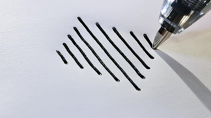 什么是控笔?打出KB,看看是不是控笔#创作灵感 #练字 #控笔