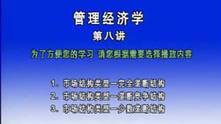 MBA全景教程之二 管理经济学8_标清