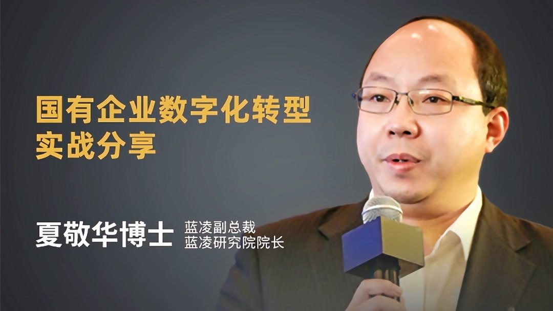 蓝凌夏敬华 国有企业数字化转型实战