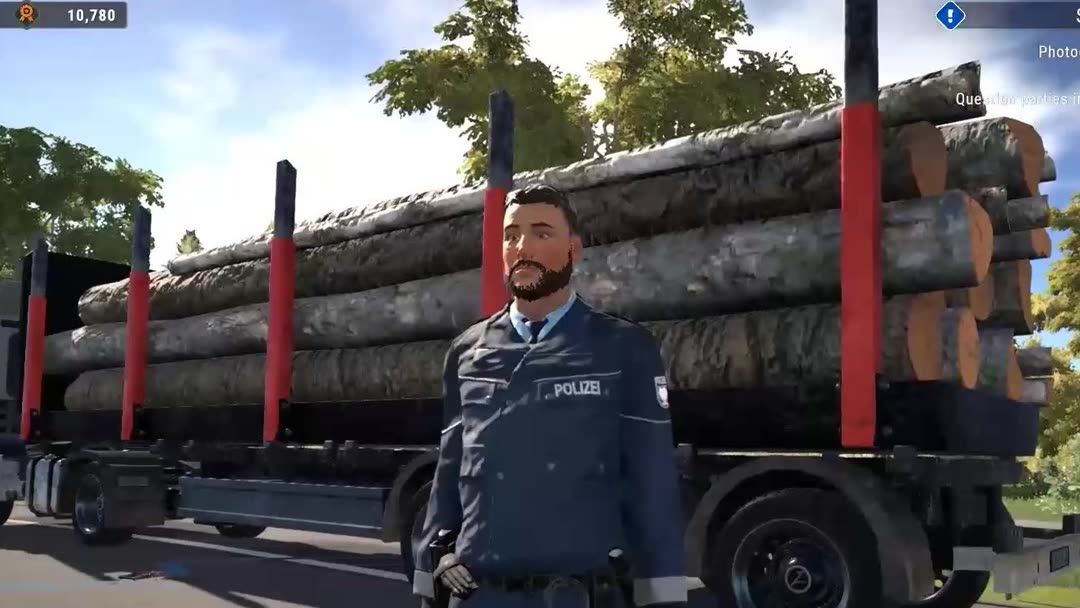 高速公路警察模拟2 #26: 运木卡车货物掉落致两轿车追尾