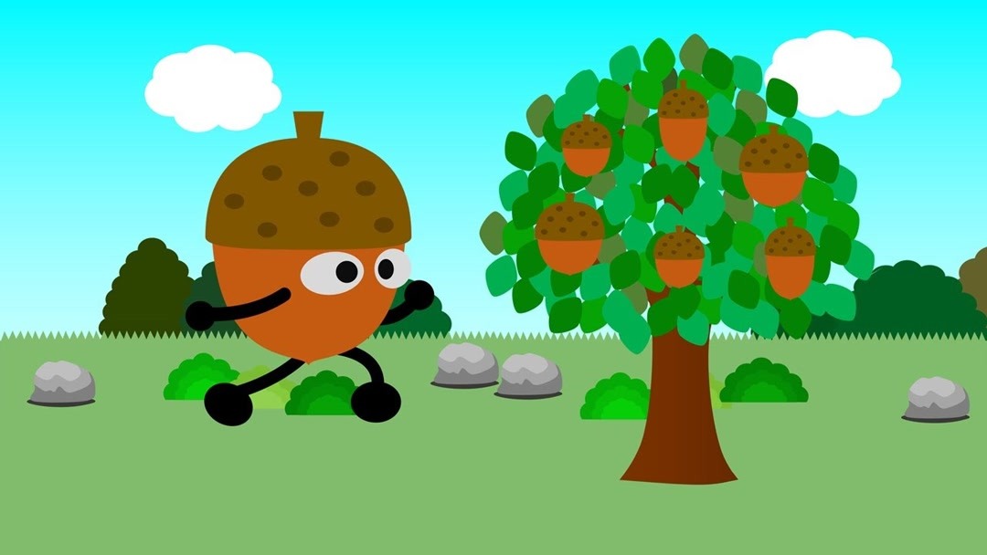 铁道口动画:滚圆的童谣动画,里面有一颗草莓树!
