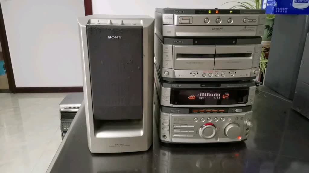 索尼组合音响低音炮W11声音小,检测了一圈,是音量电位器坏了