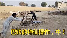 巴铁神仙操作,自制钻井设备,比机器速度还快,传承已有百年