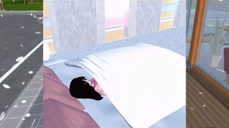 樱花校园模拟器:看看打工人周末的一天,太闲鱼了!哈哈哈哈哈哈