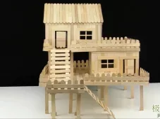 【极酷花园】用冰棒棍制作"老鼠房子"的全过程【DIY手工系列】