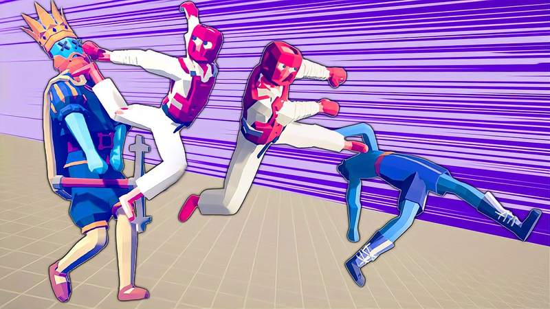 全面战争模拟器游戏 黑带跆拳道手对战各个派系不同的兵种