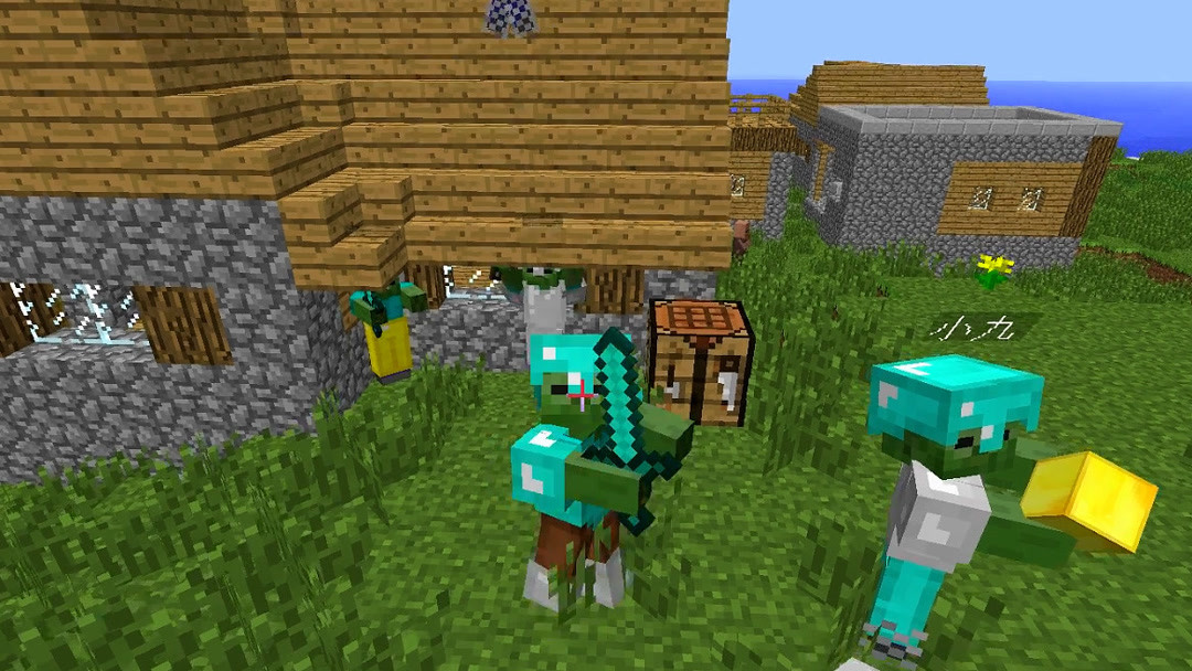 【MC大白】我是一只小僵尸僵尸家族7探险与挖矿村民我来啦