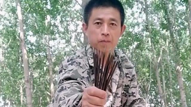 男子将武侠绝学梨花飞针再现江湖,天赋暗器无师自通