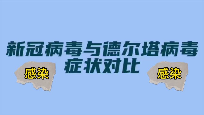 新冠病毒和德尔塔病毒症状有什么不同?