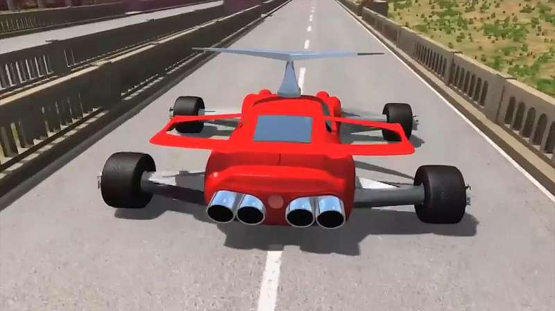 BeamNG:菜鸟和专业级车手对比水上漂功夫,拟真车祸模拟游戏