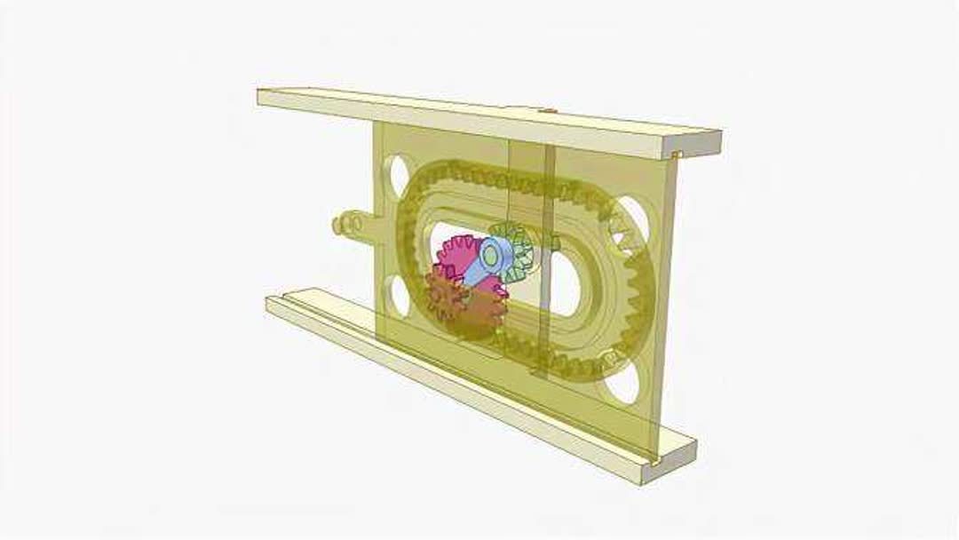 两种椭圆形齿轮的往复运动,看看他是怎么运动的吧