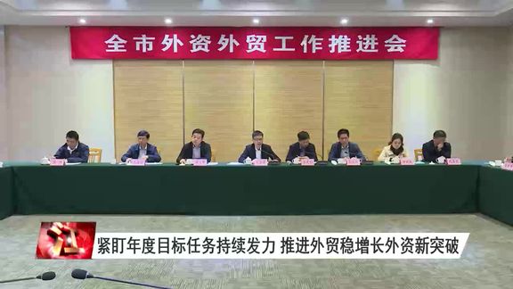 紧盯年度目标任务持续发力 推进外贸稳增长外资新突破