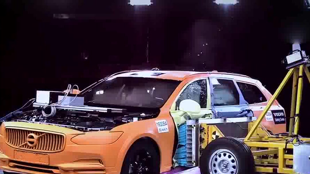 主打安全牌 2017款沃尔沃V90碰撞测试rf0汽车大全