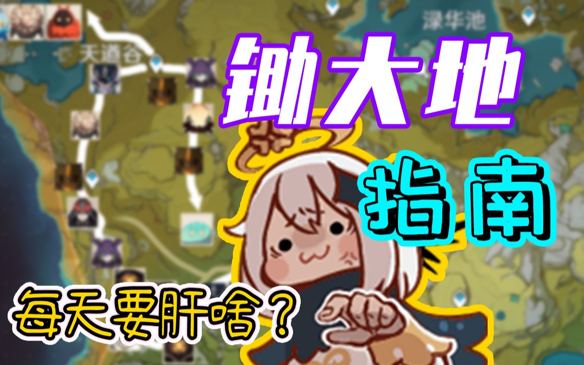 【原神】长草期每日锄大地指南!锄大地要锄哪些?附部分路线图