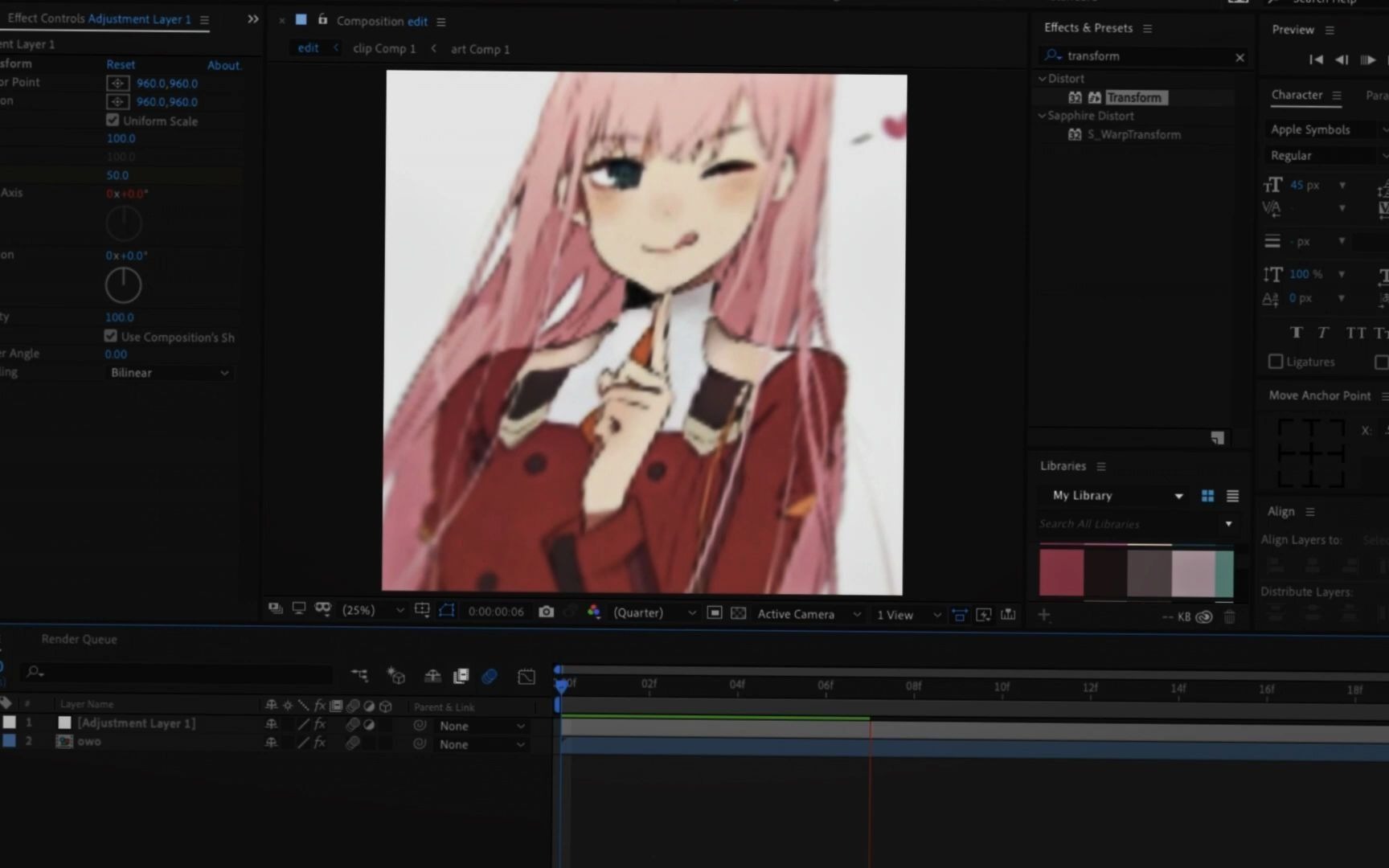 AE教程-倾斜抖动教程